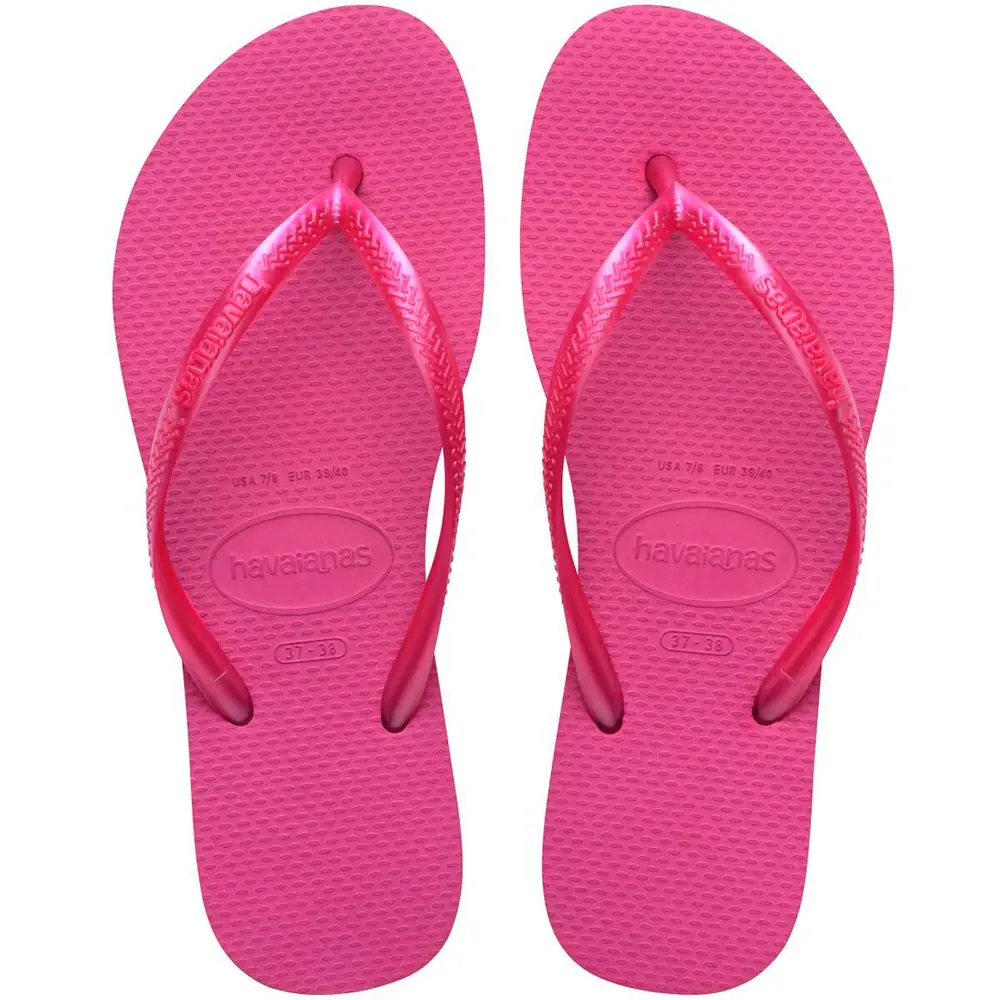 Chinelo Havaianas Slim Rosa Gum Metálico (Par) | Rainha dos Chinelos